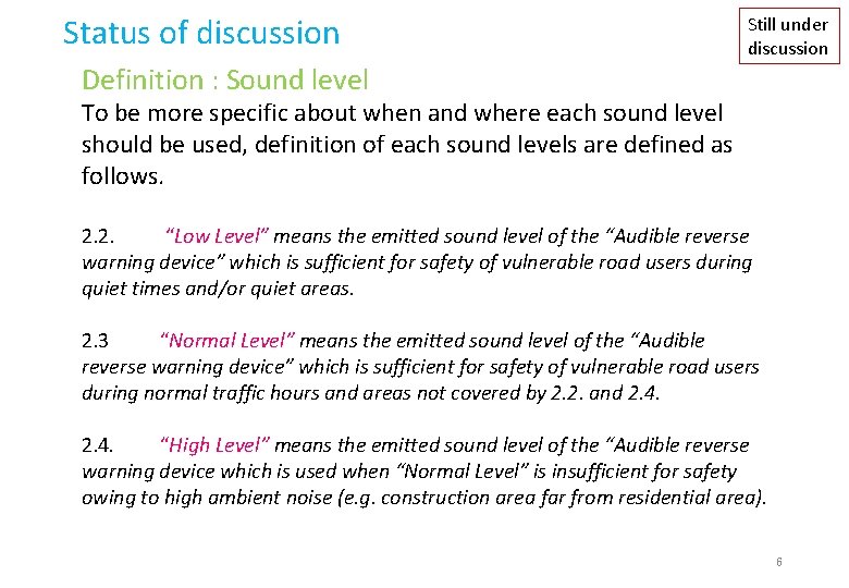 Transmitted by the Chairman of TF on RWS