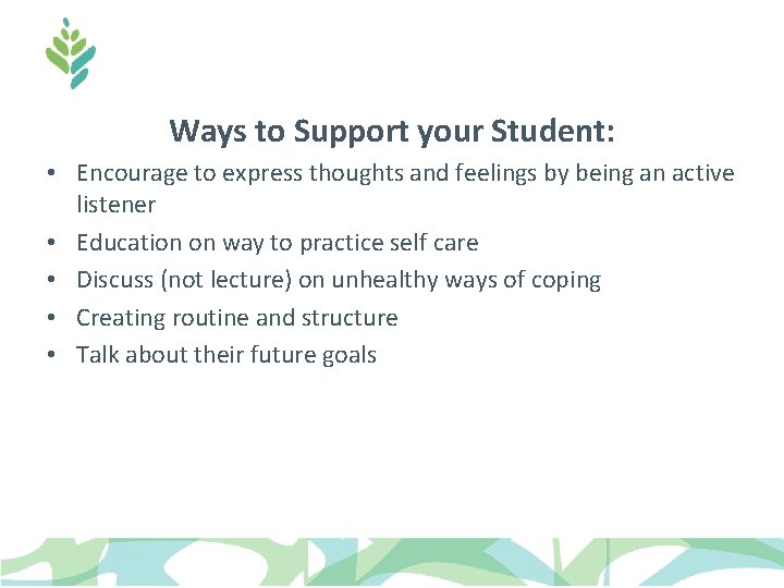 Student Mental Health in the Remote Learning Environment