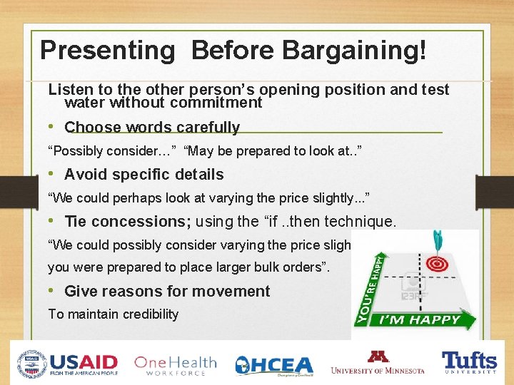 Negotiation Skills Power Point No 7 Be Clear