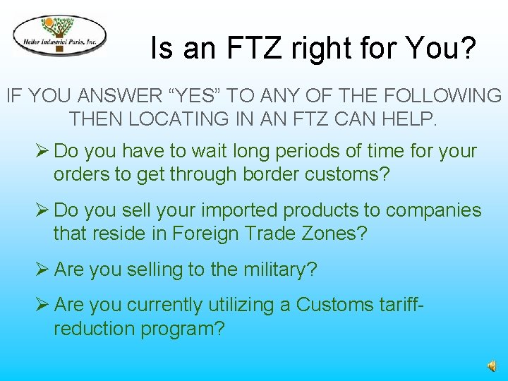 Foreign Trade Zone Benefits Edison New Jersey What