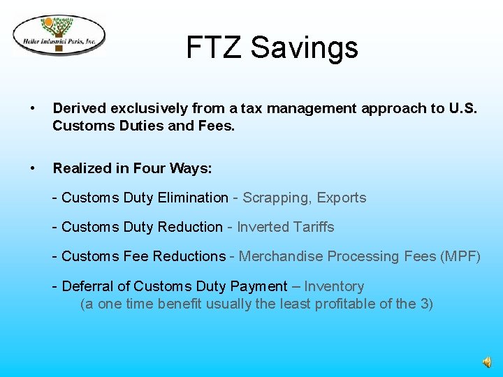 Foreign Trade Zone Benefits Edison New Jersey What