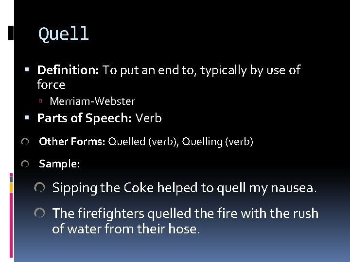 To Kill a Mockingbird Ms Dombrow VOCABULARY PT