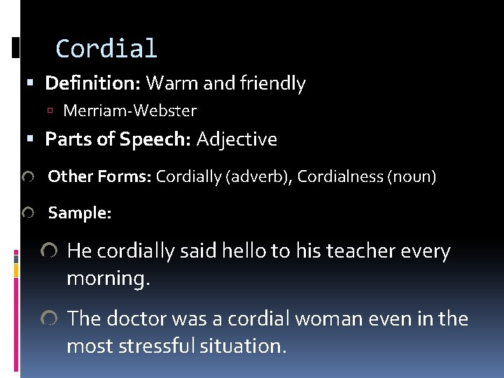 To Kill a Mockingbird Ms Dombrow VOCABULARY PT