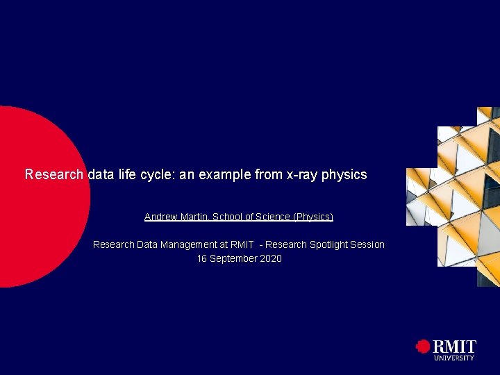 Research Data Life Cycle An Example From Xray 4530