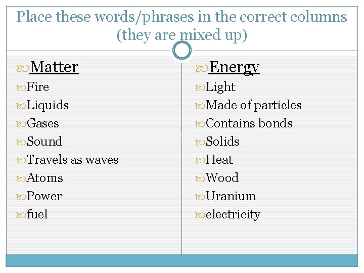 Who is this Objectives 1 To define mass