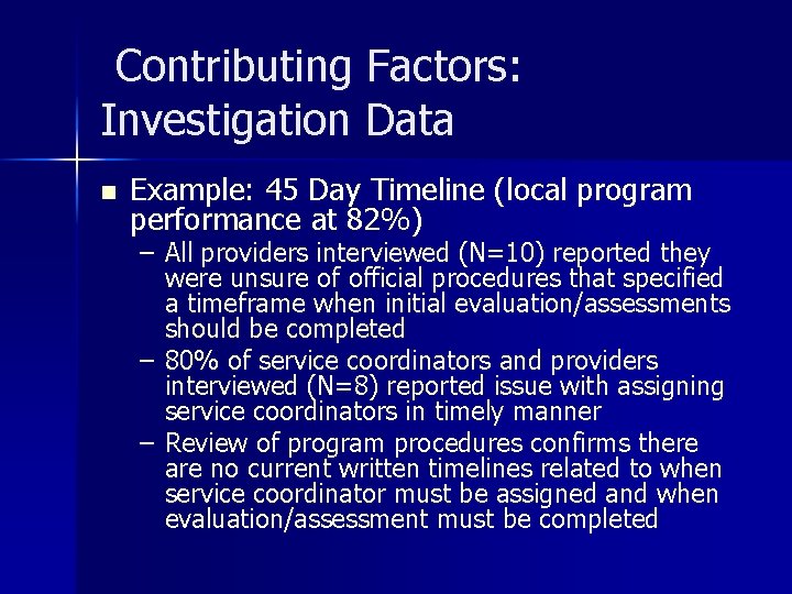 Local Contributing Factor Tool for SPPAPR Compliance Indicators