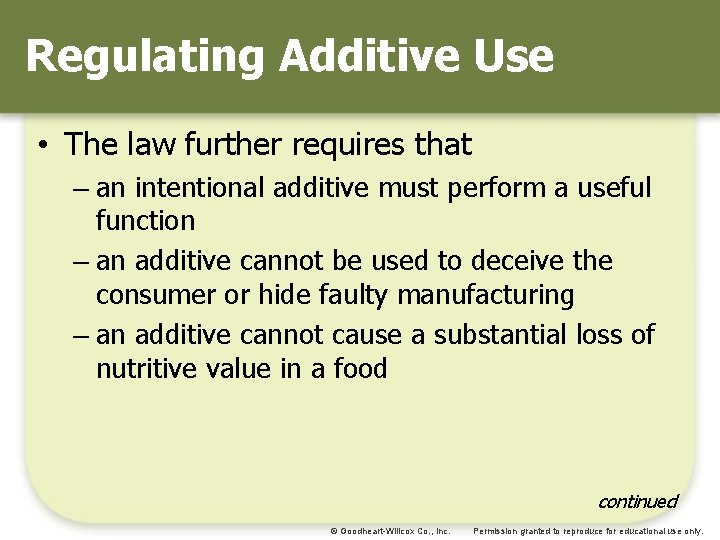 Chapter 16 Additives Producing Desired Characteristics in Foods