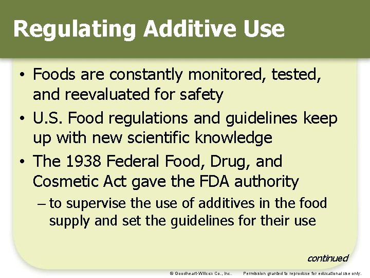 Chapter 16 Additives Producing Desired Characteristics in Foods