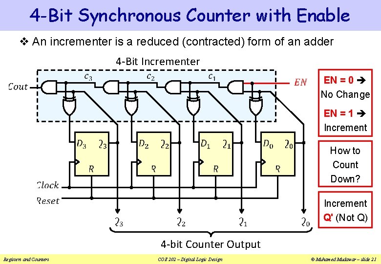 Registers and Counters COE 202 Digital Logic Design