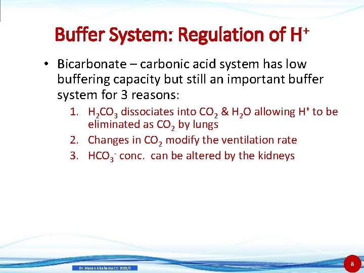 Blood Gases p H and Buffer system Part