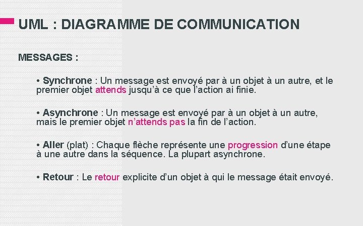 UML DIAGRAMME DE COMMUNICATION UML DIAGRAMME DE COMMUNICATION