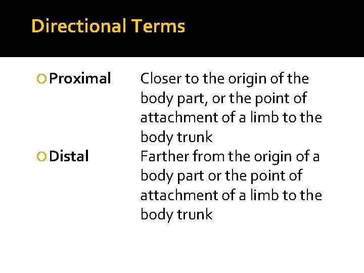 The Human Body An Orientation Definitions Anatomy The
