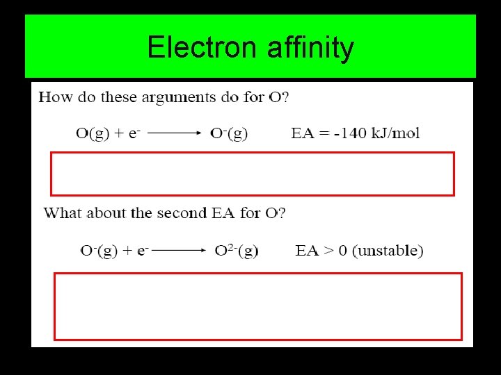 5 Trends in the periodic table j represent