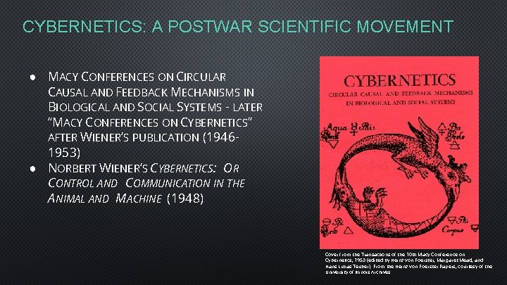 THE CYBERNETICS THOUGHT COLLECTIVE PROJECT USING COMPUTATIONAL METHODS