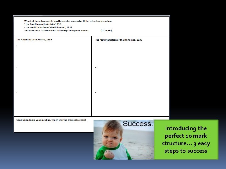 Introducing the perfect 10 mark structure 3 easy