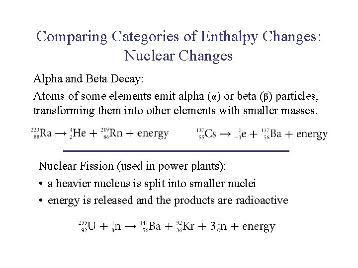 UNIT 3 Chapter 5 Energy Changes Continued Learning