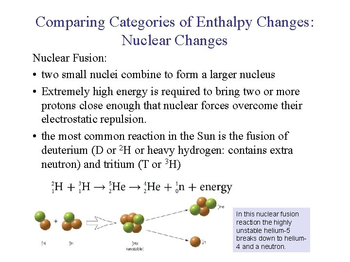 UNIT 3 Chapter 5 Energy Changes Continued Learning