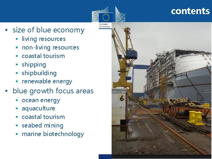 trends in the blue economy Marine Strategy Framework
