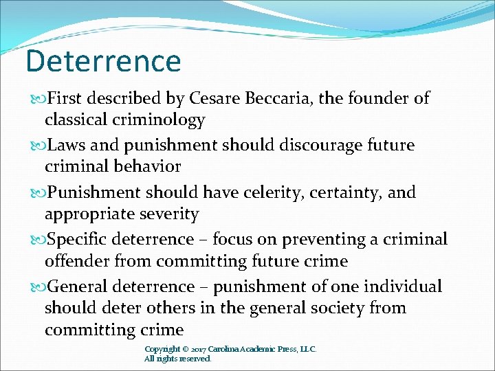 Chapter 1 Introduction The Goals of Punishment Introduction