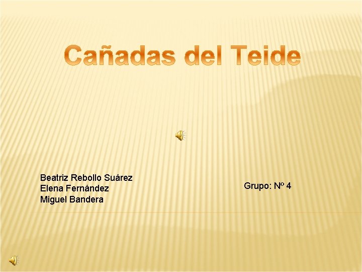 Beatriz Rebollo Surez Elena Fernndez Miguel Bandera Grupo