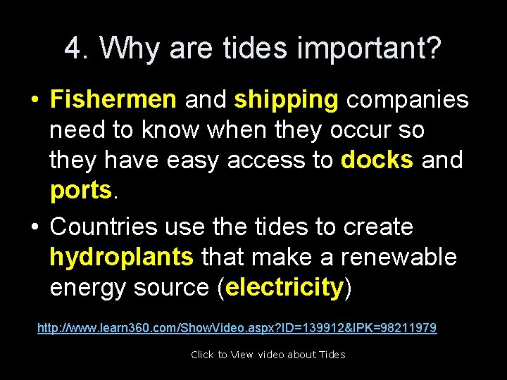 Ocean Tides and SolarLunar Eclipses Essential Questions How