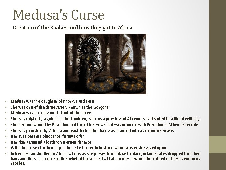 Greek Mythology By Chikura Dalia and Yasmine Creation