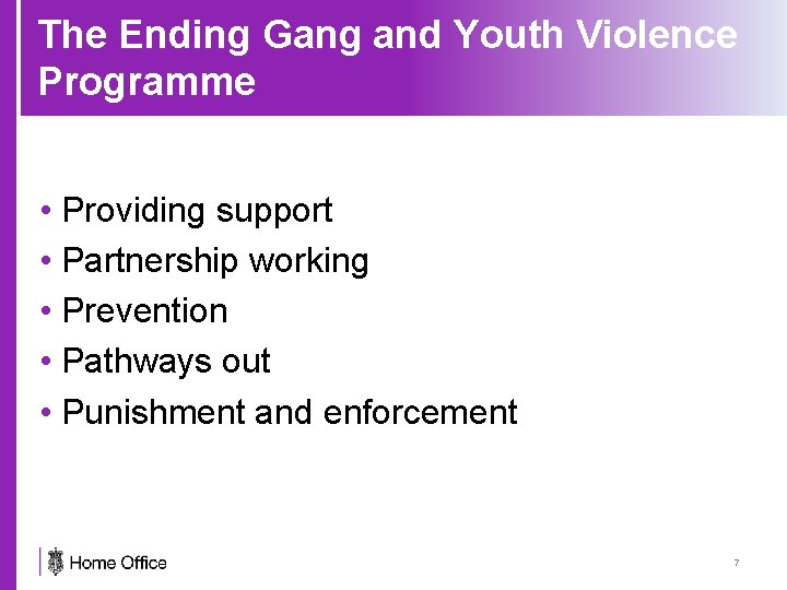 Learning from the Ending Gang and Youth Violence