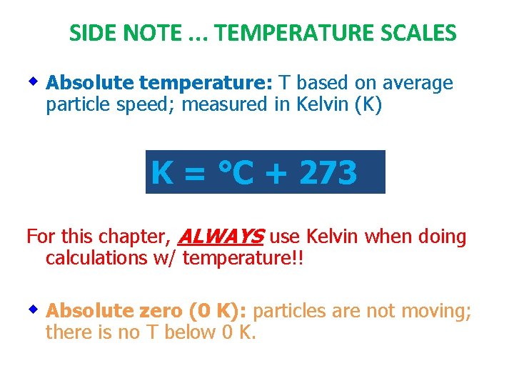 Kinetic Molecular Theory KMT Model that attempts to