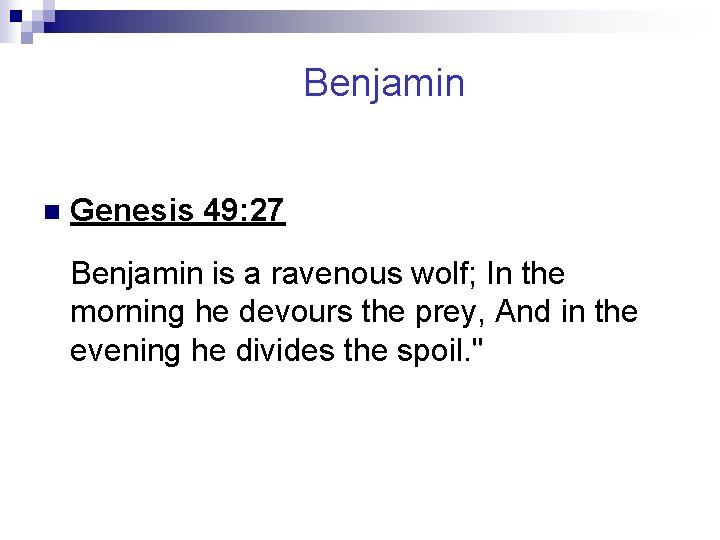 Jacob Blesses His Twelve Sons Genesis 49 Presented