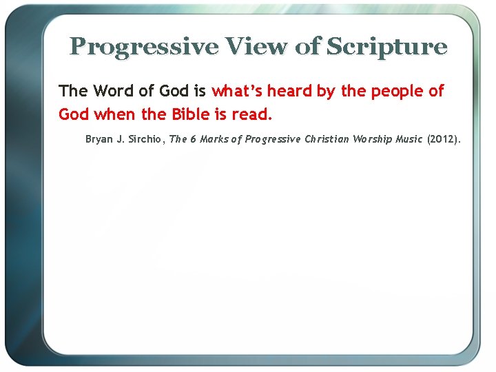 Scripture Thinking Biblically About the Bible Two Views