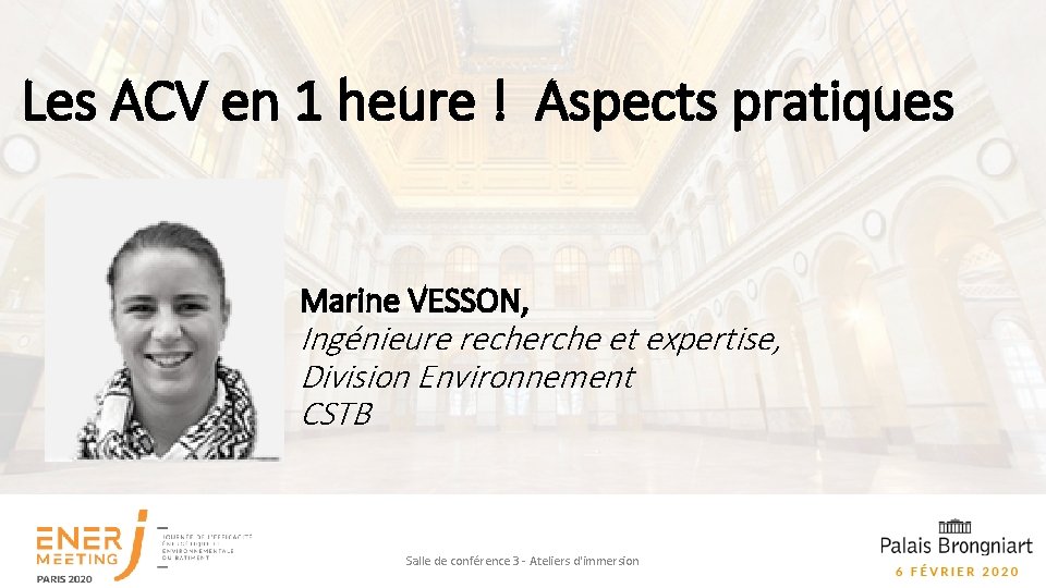 Les ACV en 1 heure Aspects pratiques Marine