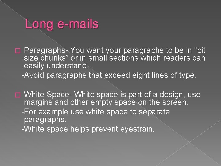 Design Email for Clarity By Haley and Charlie