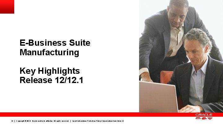 EBusiness Suite Manufacturing Applications Strategy Update and Roadmap