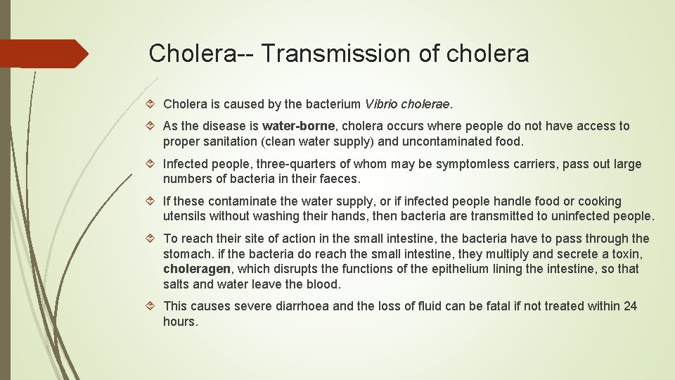 Worldwide importance of infectious diseases Five infectious diseases