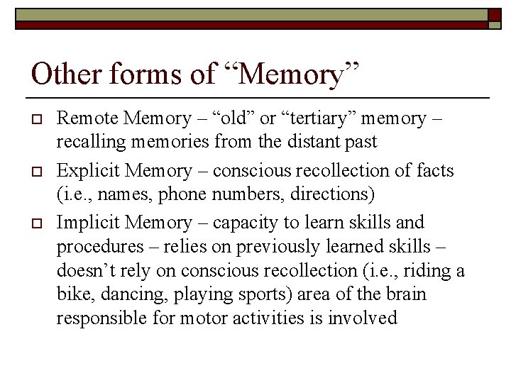 Cognitive Processes Chapter 4 HPR 452 Cognitive Abilities