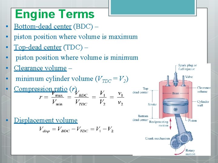 Gas Power Cycles MultiCylinder Spark Ignition Engine Power