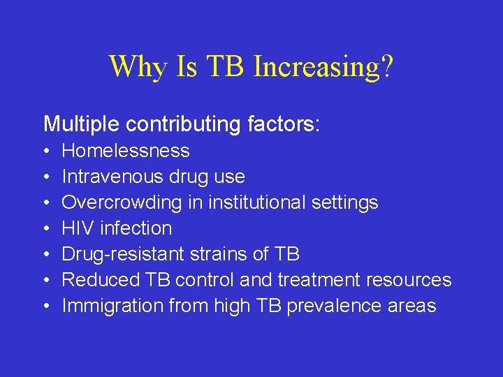 Overview of Enforcement for Occupational Exposure to Tuberculosis
