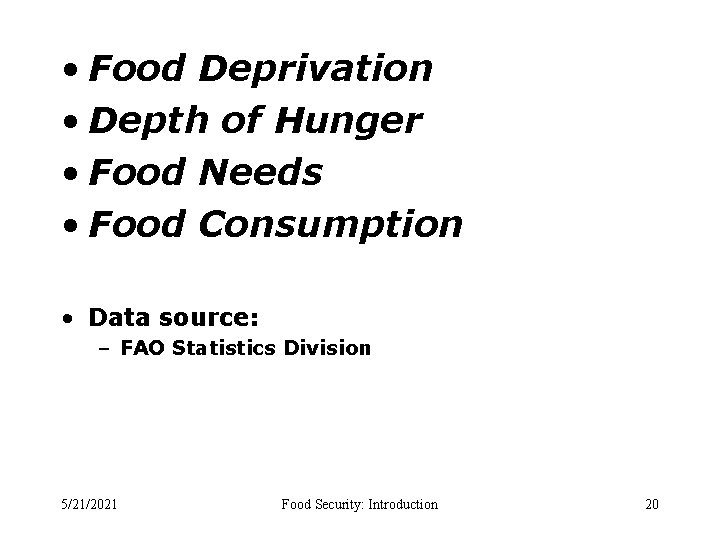 Food Nutrition Security M H Suryanarayana Indira Gandhi