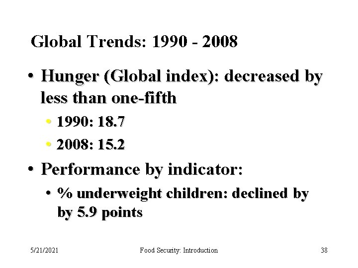 Food Nutrition Security M H Suryanarayana Indira Gandhi