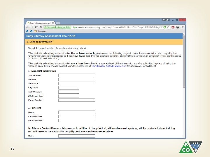 Early Literacy Assessment Tool ELAT Project 2015 16