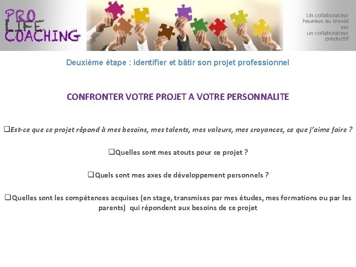 CONSTRUIRE SON PROJET PERSONNEL ET PROFESSIONNEL ENCG LE