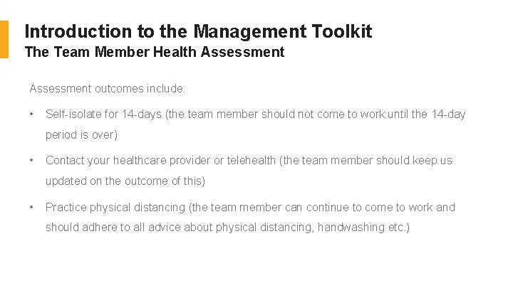 Joint Health Safety Committee Briefing COVID19 Response Joint
