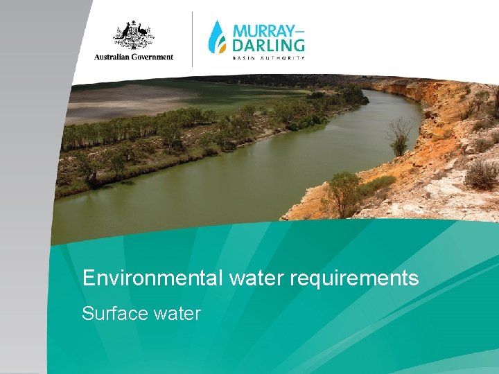 Environmental water requirements Surface water From Guide to
