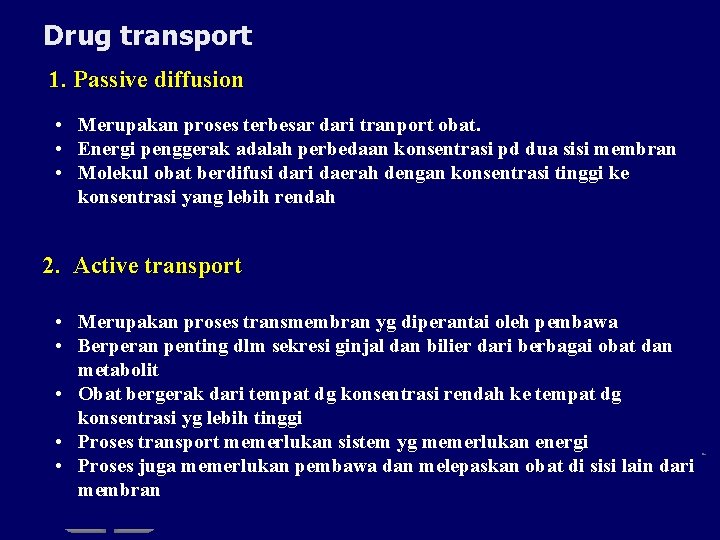 Absorpsi Distribusi dan Eliminasi Obat Mustofa Bagian Farmakologi