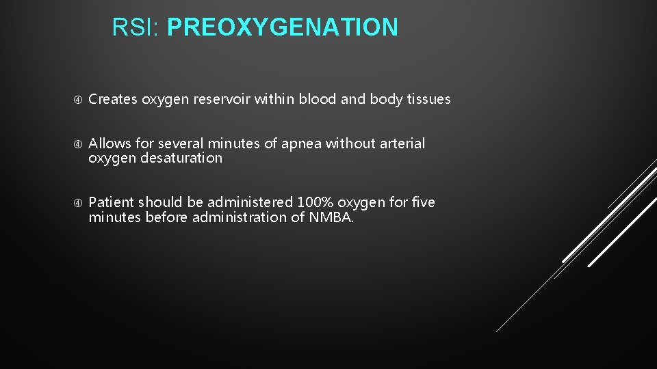 CAP Module 3 Endotracheal Intubation Rapid Sequence Intubation