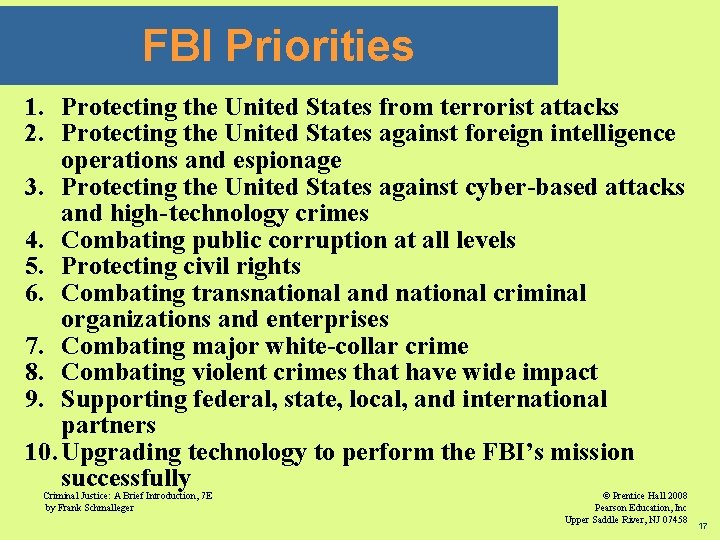 CHAPTER 4 Policing Purpose and Organization Criminal Justice