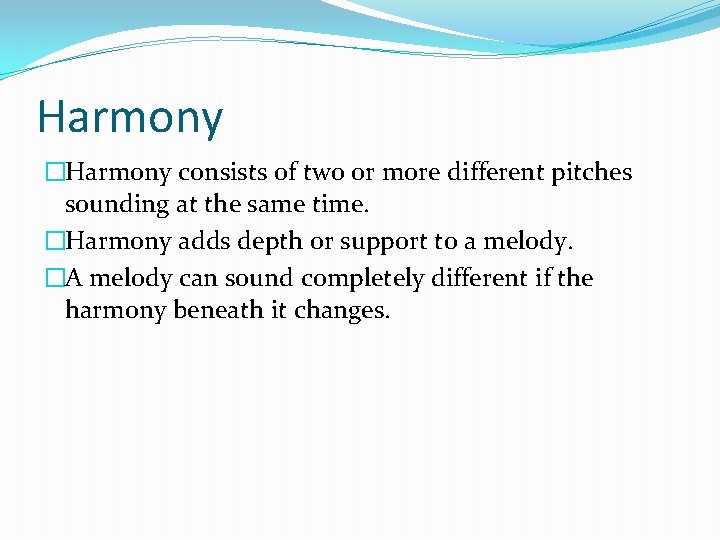The Elements of Music Pitch Pitch can be