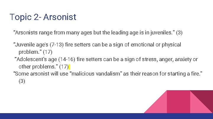 Arson Investigations Jarrett Myers Senior Project Outline 1