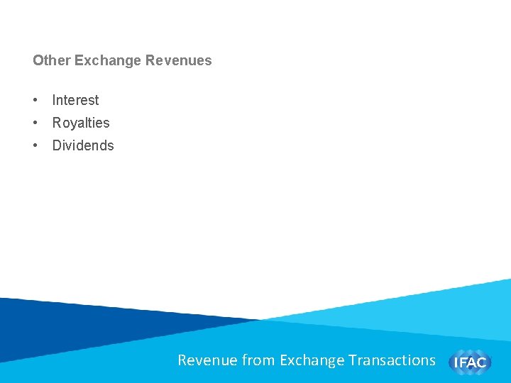 Revenue from Exchange Transactions IPSAS 9 The Handbook