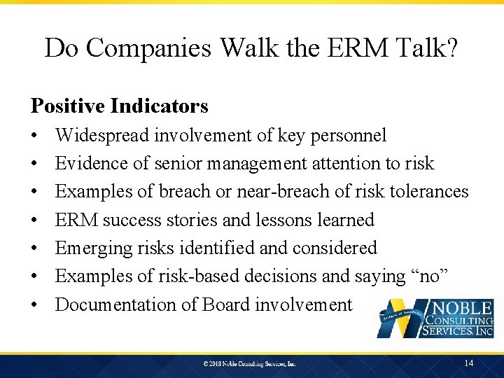 Enterprise Risk Management ERM in Action Steve Hazelbaker